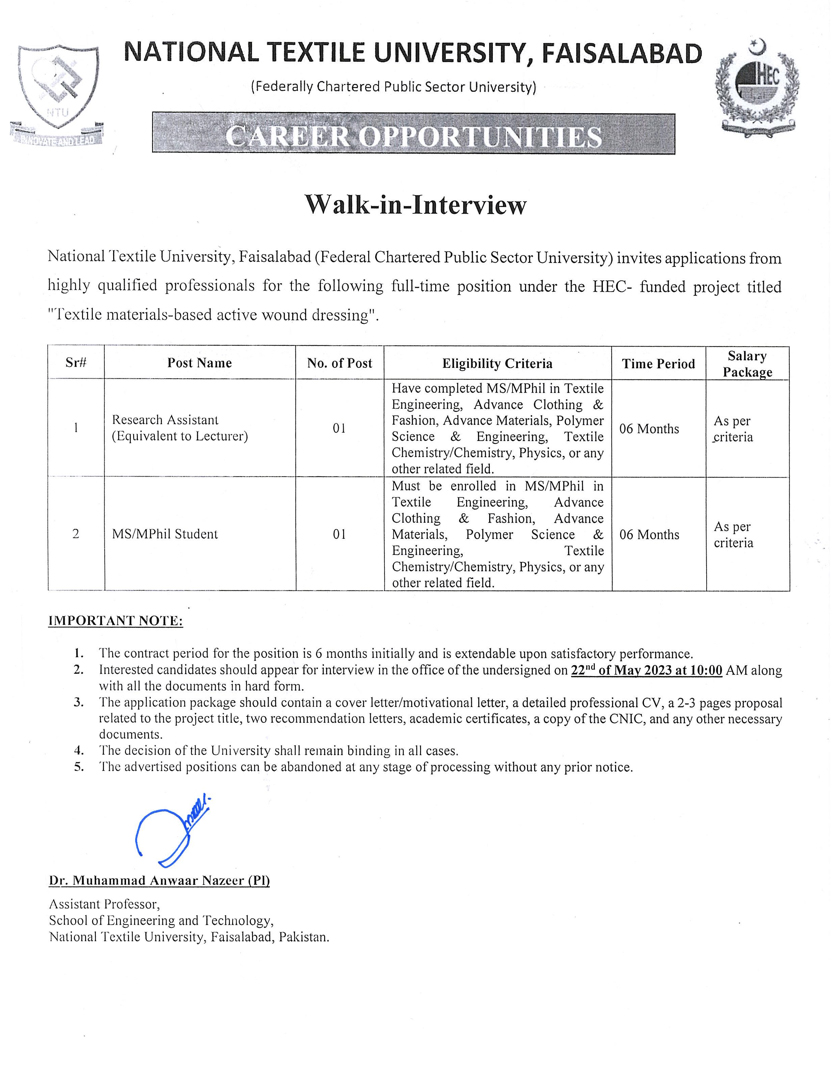 Walk-in-Interview | NTU