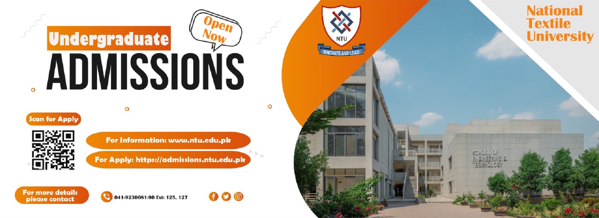 National Textile University Faisalabad | NTU